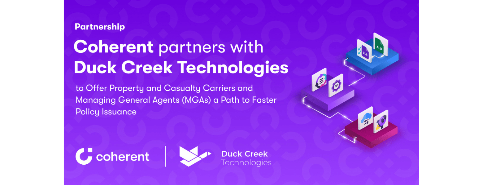 Coherent Partners with Duck Creek Technologies